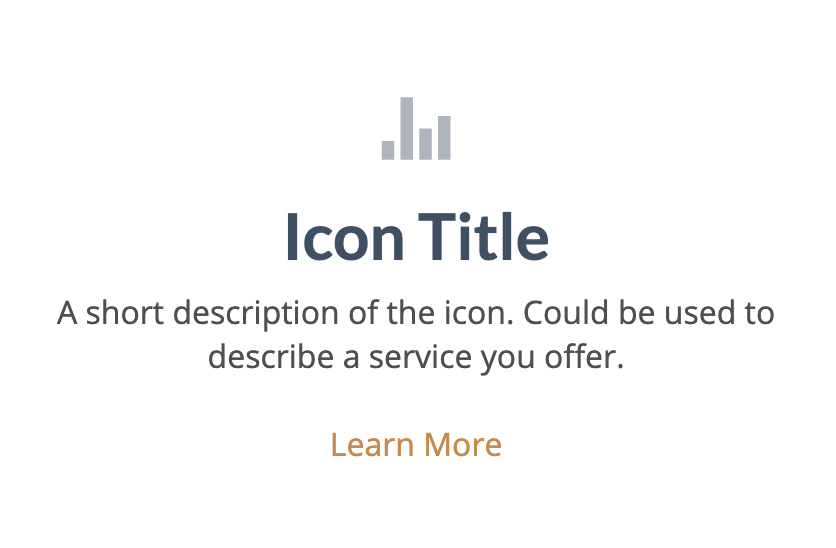 Icon Text HubSpot Modules Bootstrap Creative